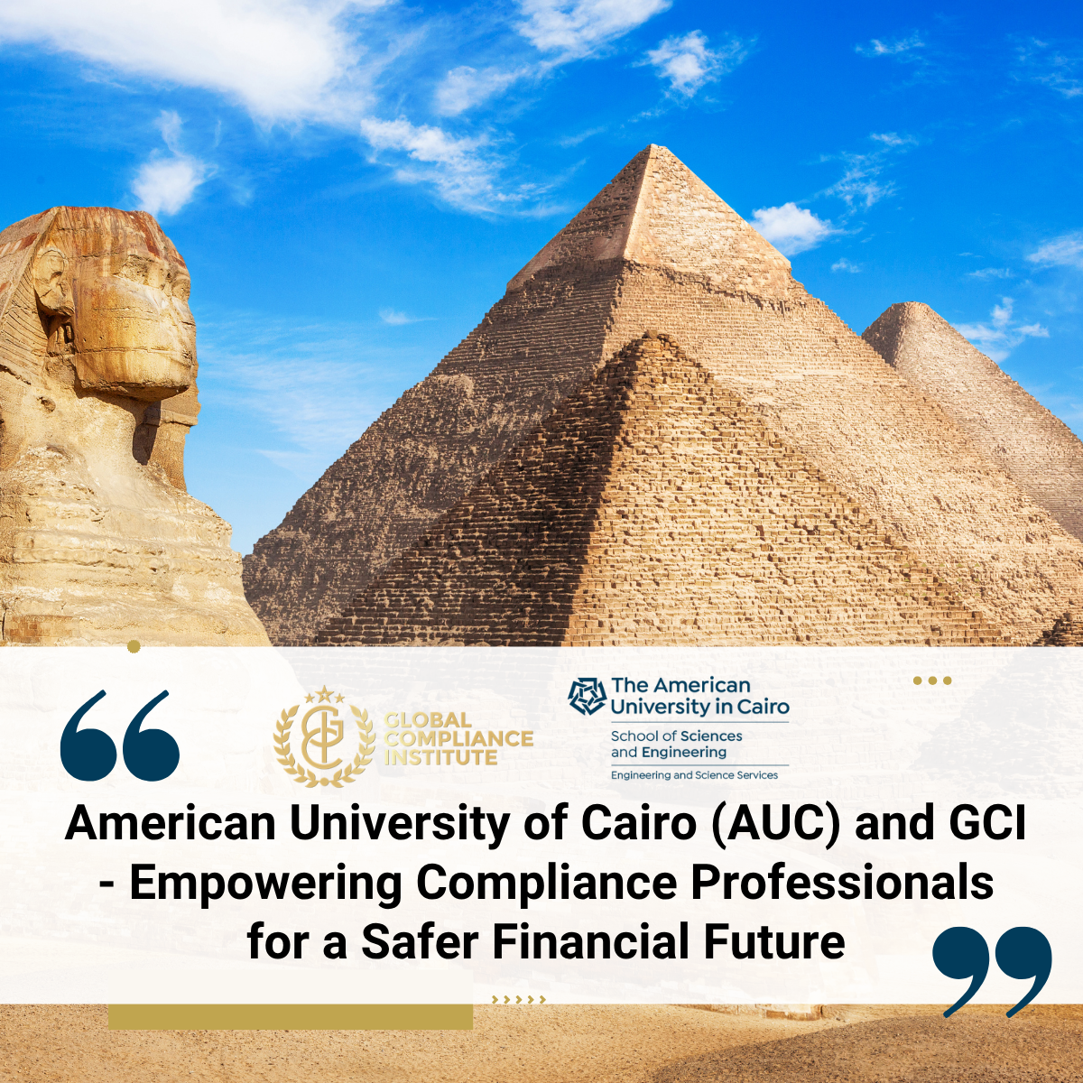 American University in Cairo (AUC) and Global Compliance Institute (GCI) Announce Strategic ...